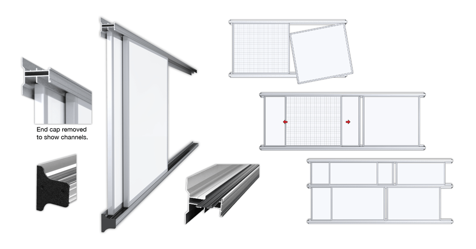 SlideTrack™ Sys. to display Multiple Bds