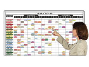 Master School & Class Magnetic Whiteboard Schedules