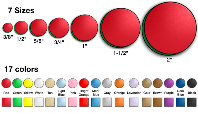 2-Sided Flip Over Magnets | Magnatag Visible Systems