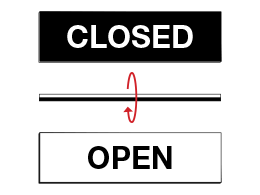 FlipOver® Printed 2-Sided Sign Magnets