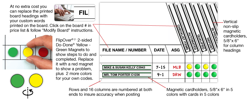 Mortgage Broker's Magnetic Loan-Tracker