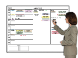 5 or 7 day Week Calendar Planner Magnetic Whiteboard System Kits