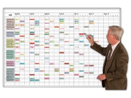 3-Shift Work Schedule Boards | 7-Day Work Schedule | Magnatag