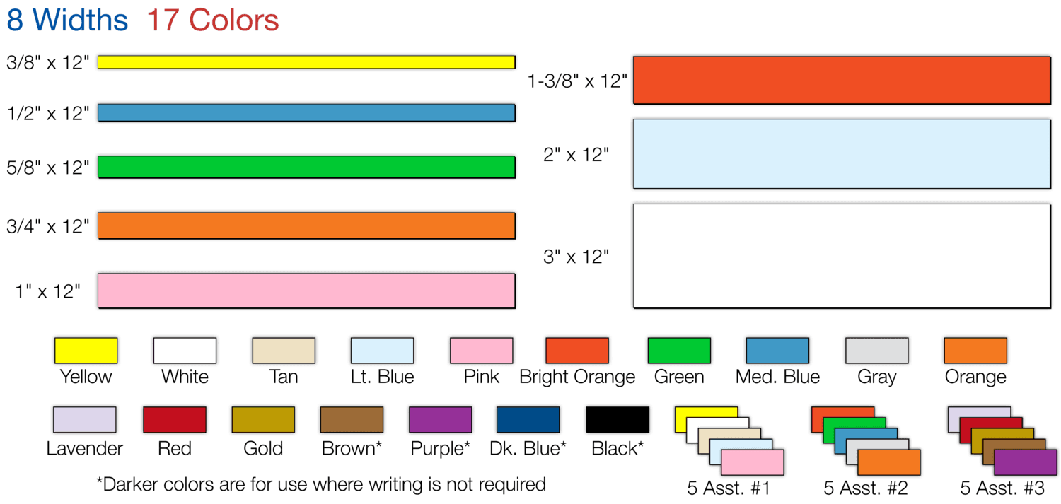 Magnatags® Write-on 12" Lamin. Magnets