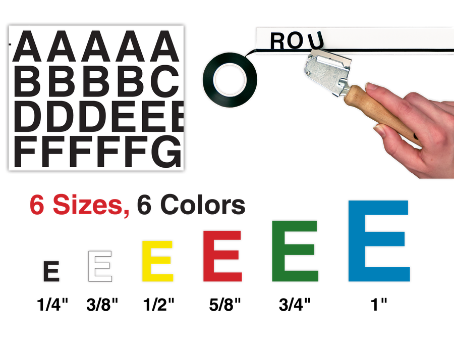 Letter and Number Sets, Magnetic and Adhesive