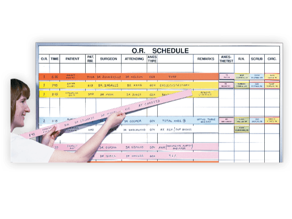Color-Coded Write-On Magnets | Reversible Patient Info Strips