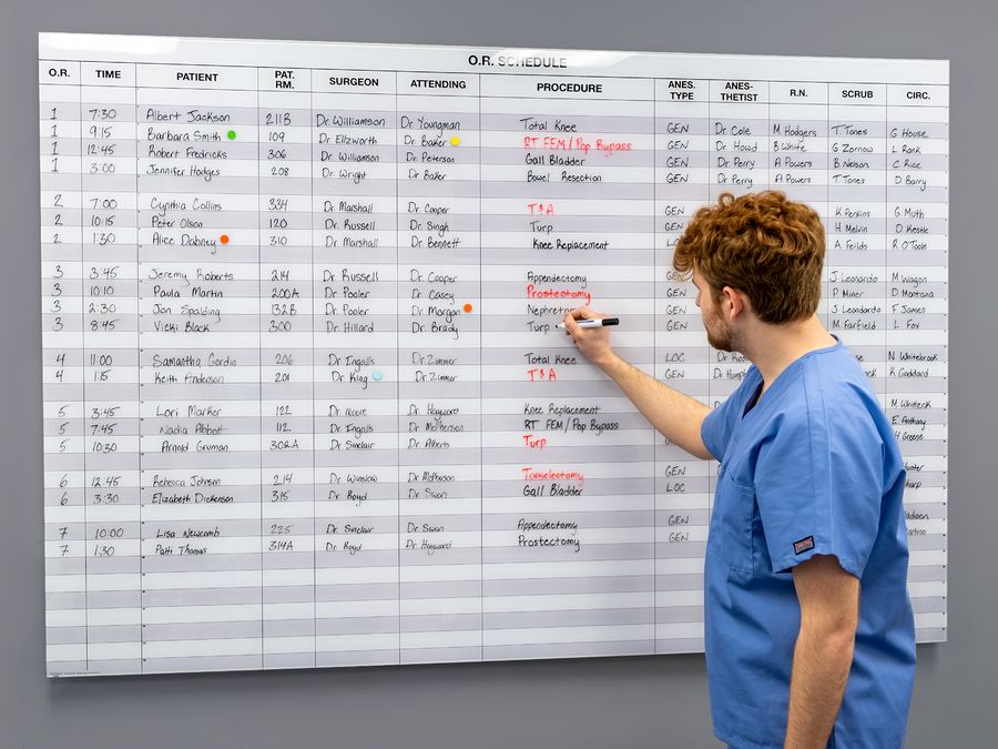 Glass Whiteboards for Hospitals
