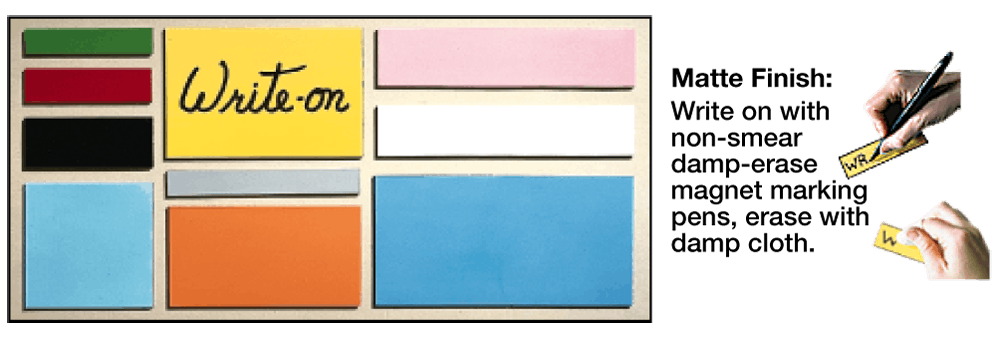 Matt finish laminated magnets