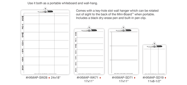 All-Purpose write-on Printed MiniBoards™
