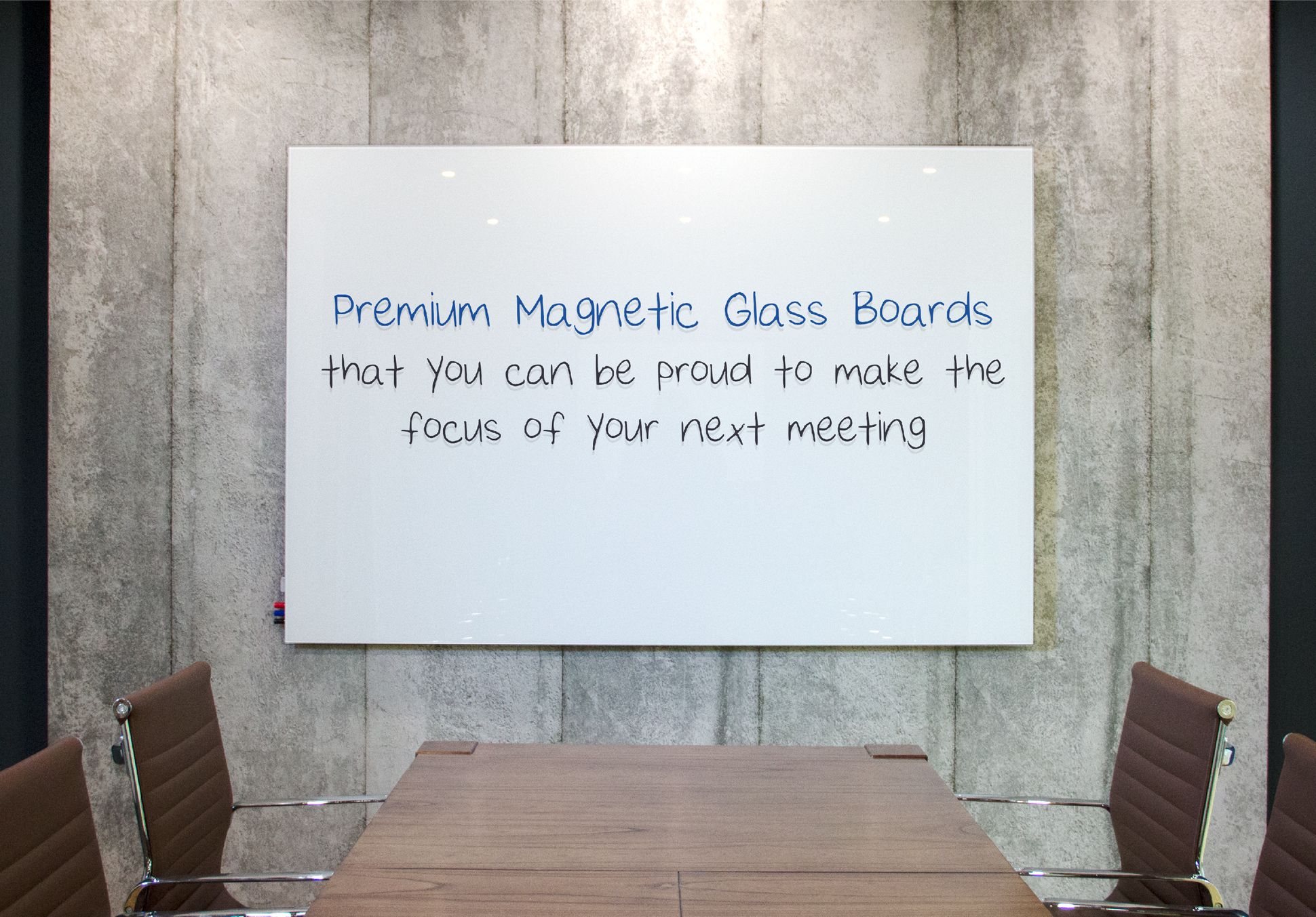 VisuGlass Whiteboards | Premium Dry-Erase Glass Boards