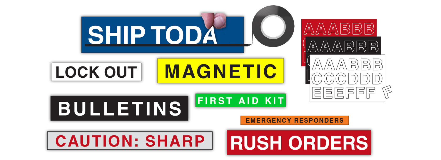 Magnetic Title Blanks for headngs/titles