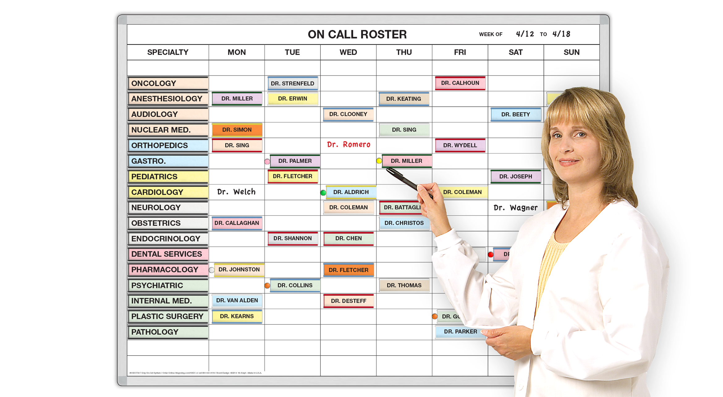 7-Day On-Call Board