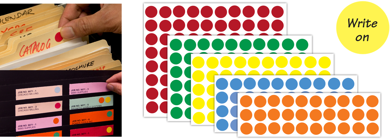 FlashSpot Colored Adhesive Status Labels