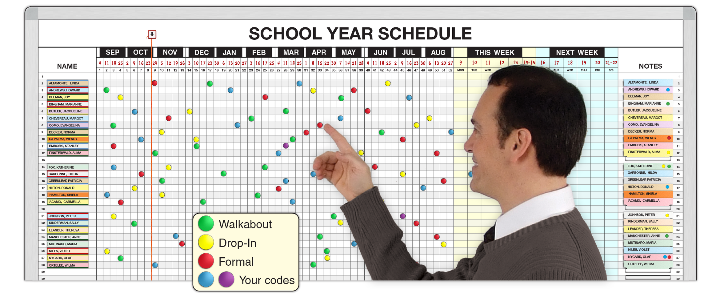 Teacher-Observation Weekly School-Year Schedule