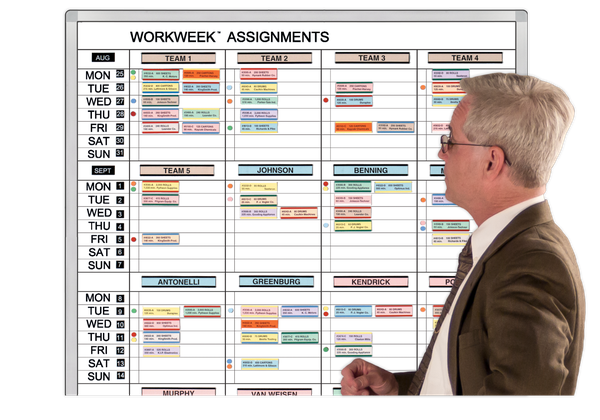 WorkWeek® 7-Day Job Assignment, Duty Schedule | Magnatag