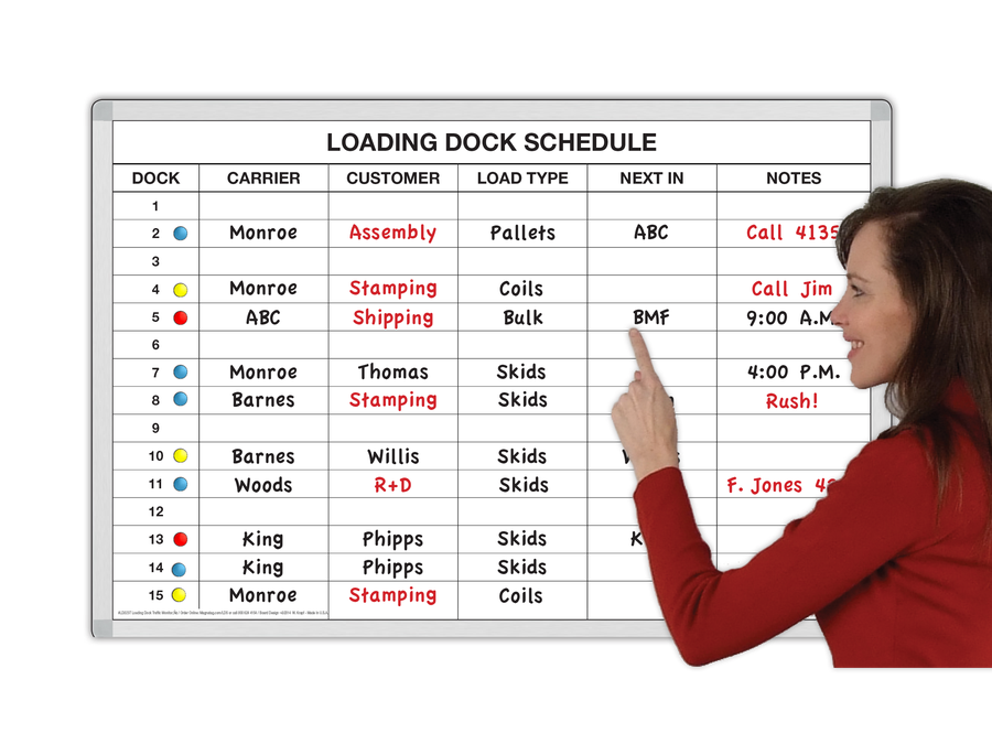 Shipping & Receiving Dock Status™