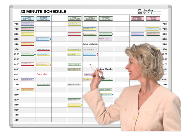 Hour & Minute Magnetic Whiteboard Schedules