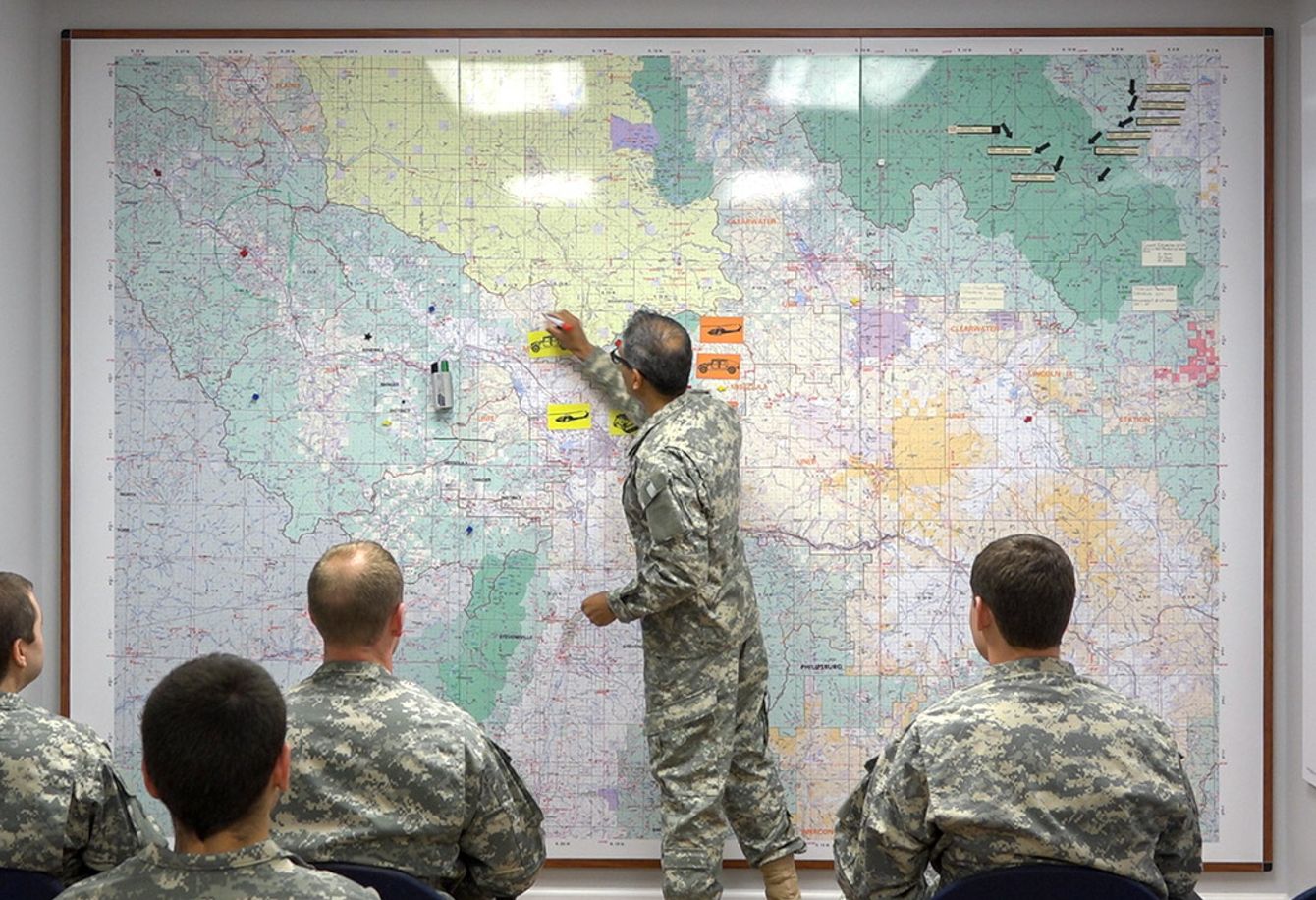 Magnetic dry erase Whiteboard Map