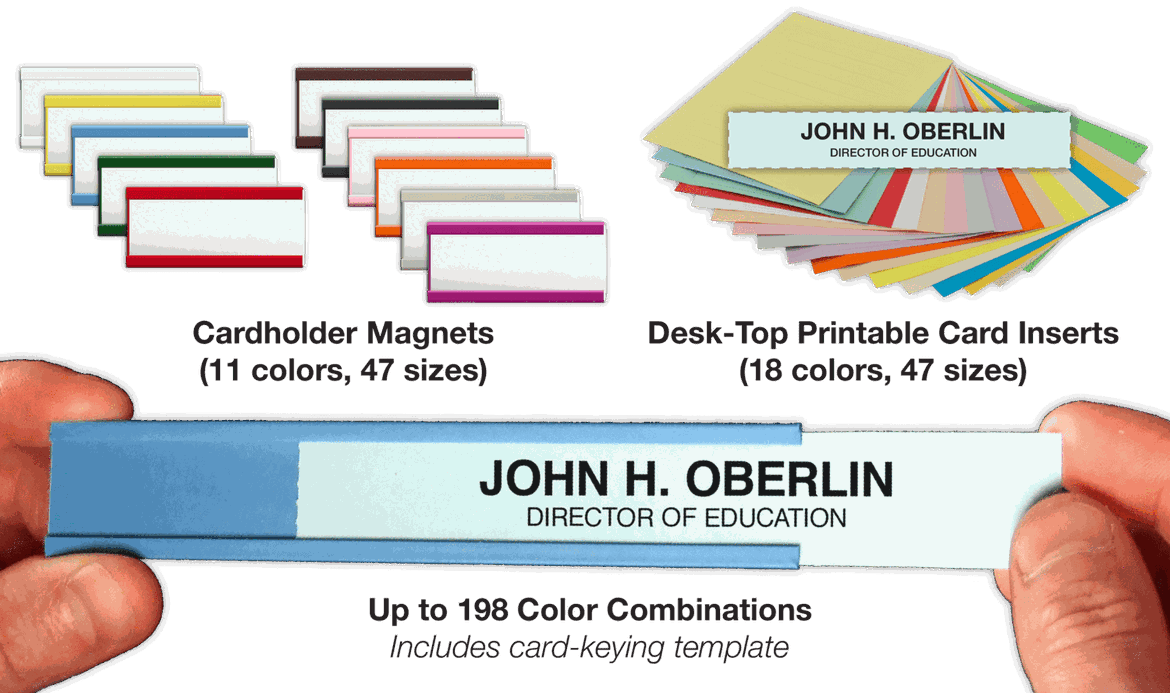 Color-Coded Magnetic Data Card Holders | Magnatag