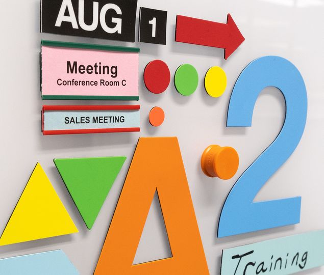 Glass WhiteWall® - Magnetic glass whiteboard wall display system