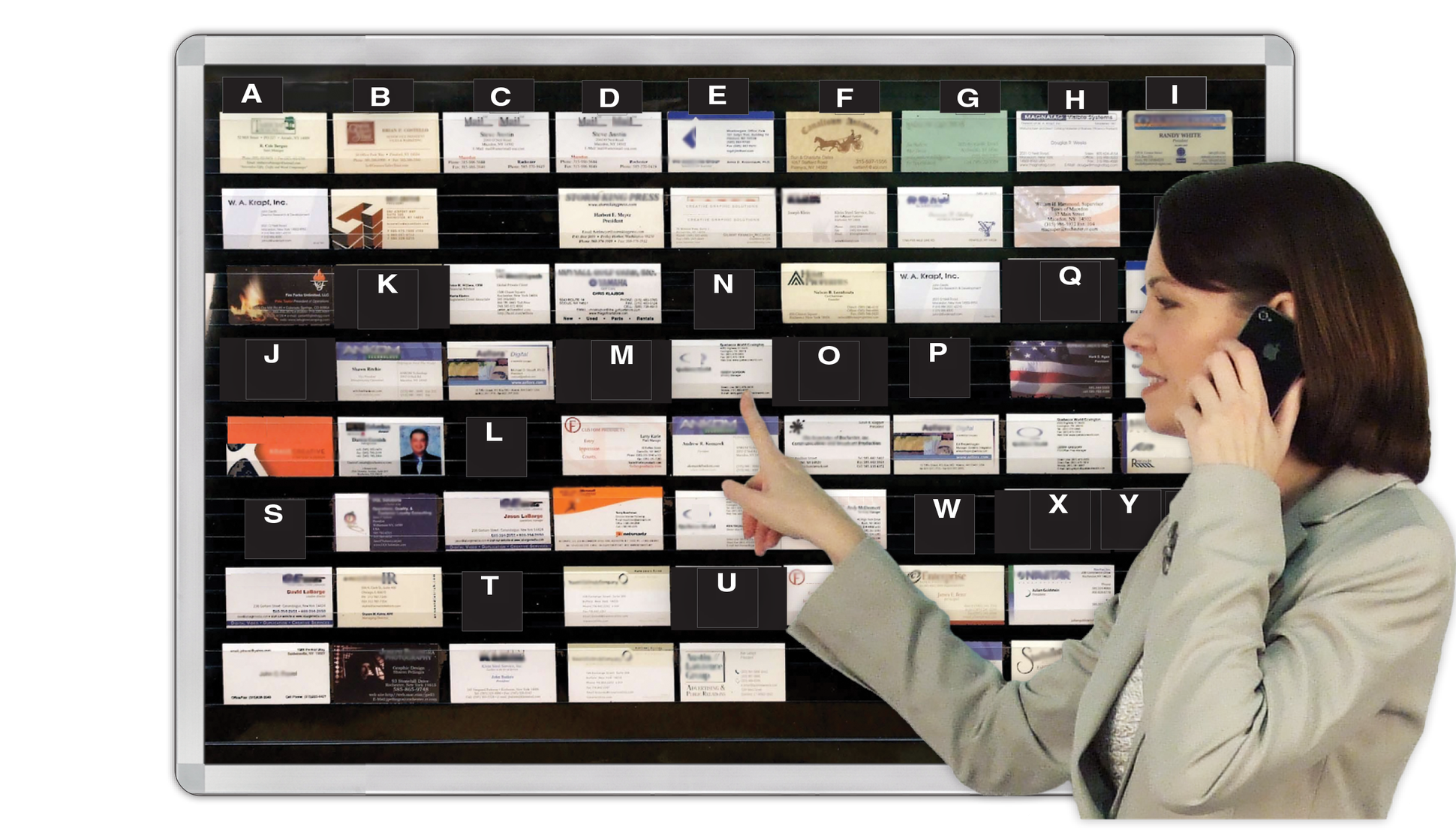 Business-Card transparent display Panels