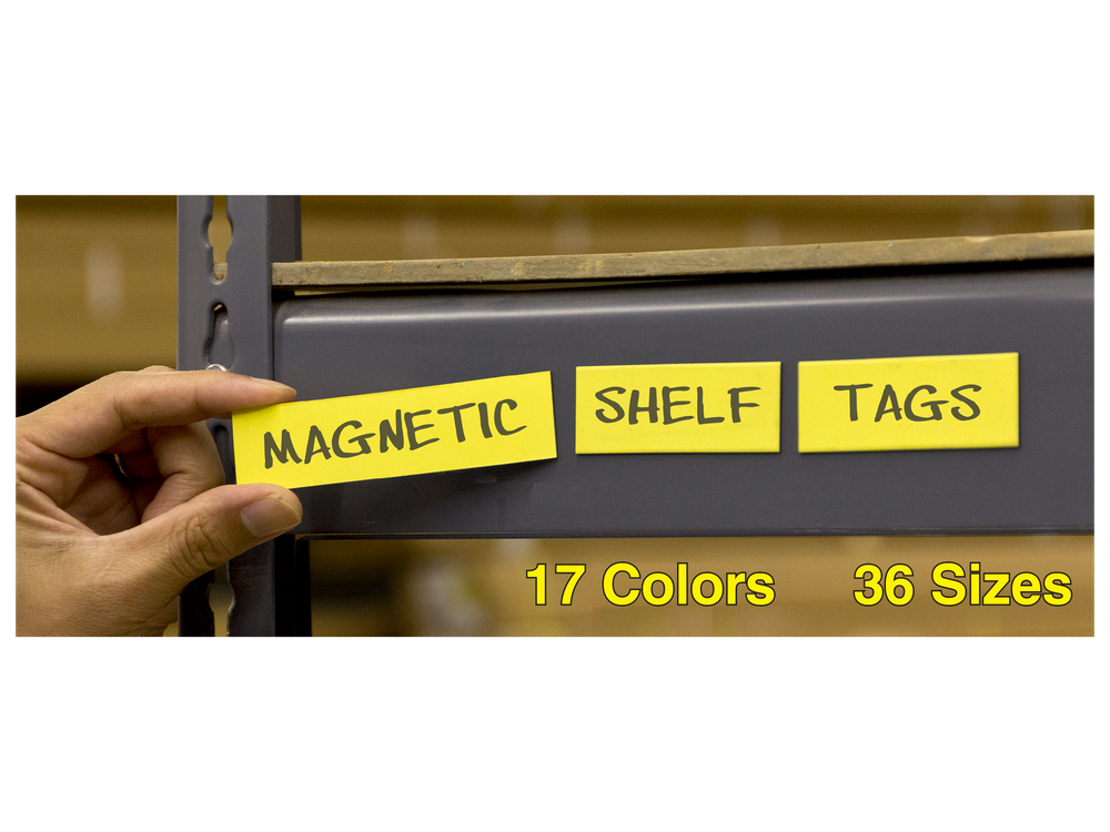 Write-on / Wipe-off Magnatags® Magnetic Tags