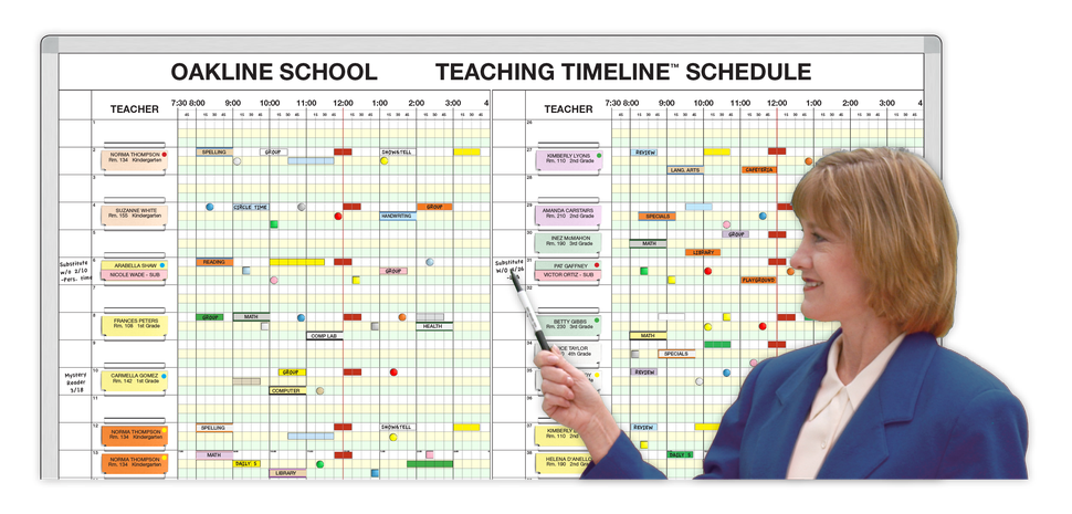 Elementary School Daily Timeline Teaching Schedules