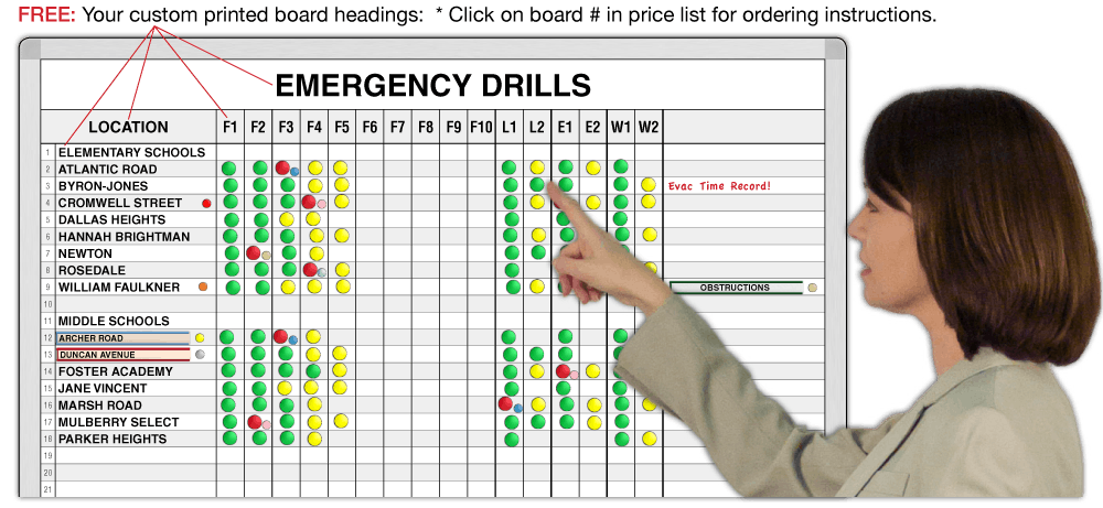 School Year Emergency Drill Schedule for School Districts