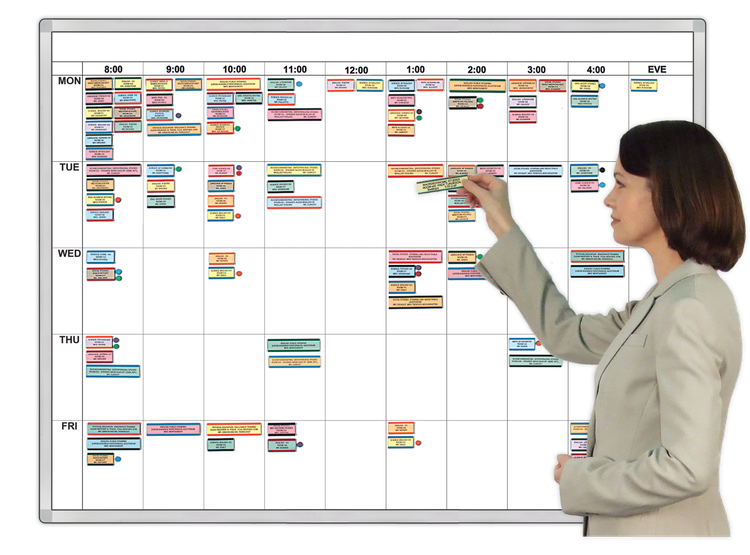 Visible WorkWeek™ Hourly Calendar Organizers | Magnatag