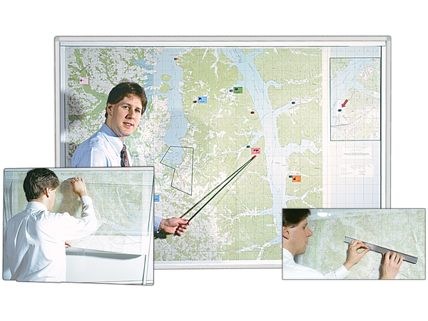 World Map magnetic dry erase whiteboard maps