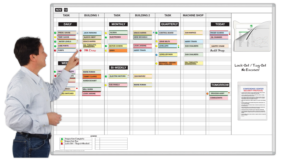 Task Scheduling Magnetic Whiteboard Kits