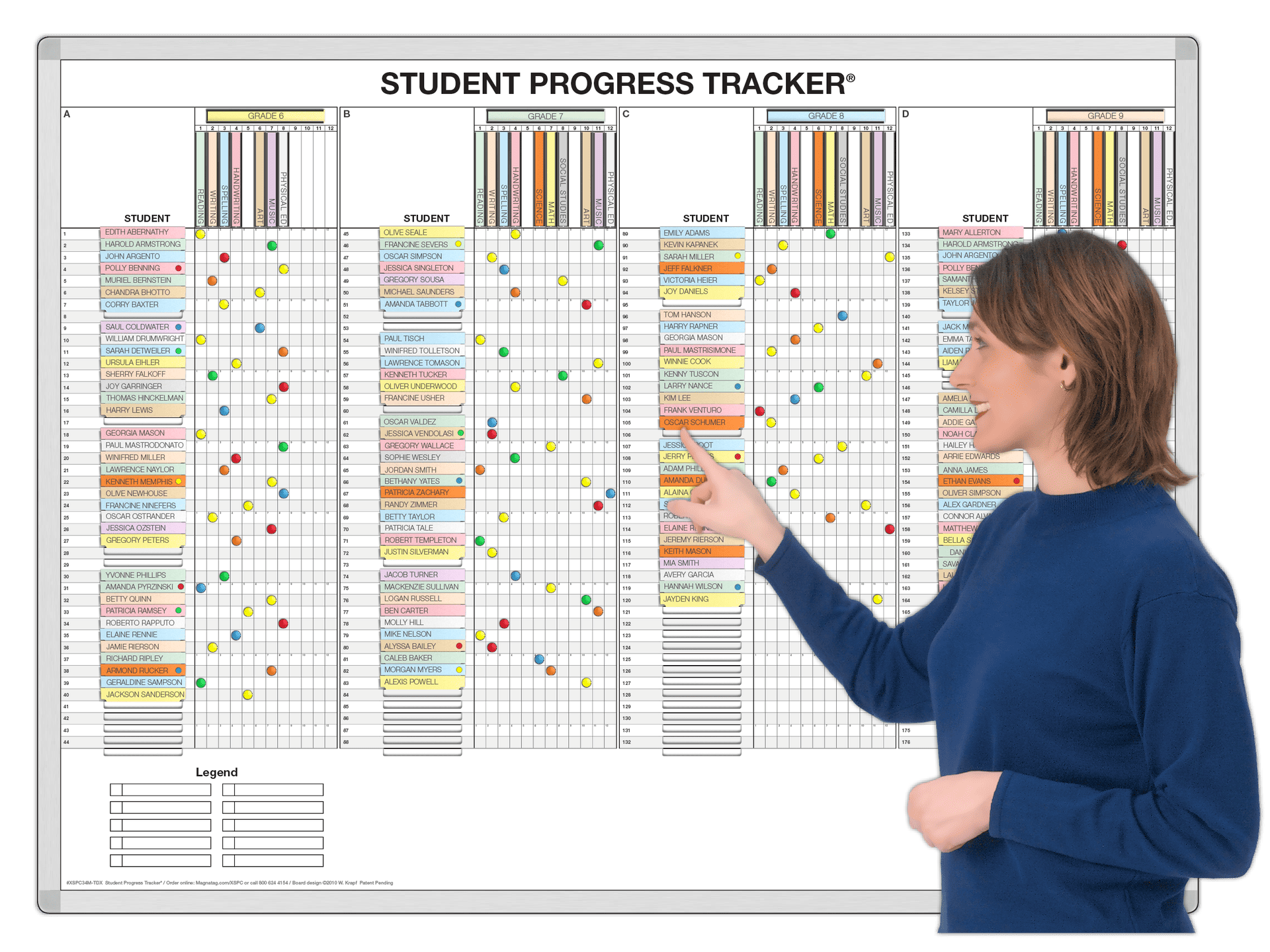 Magnetic Dry-Erase School Schedules, Trackers, & Charts