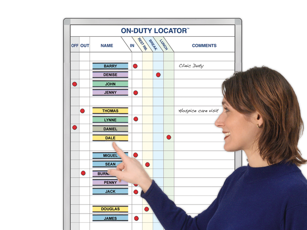 Magnetic Patient Therapy Whiteboard Schedules