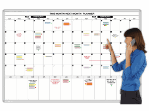 Monthly Dry Erase Whiteboard Calendars