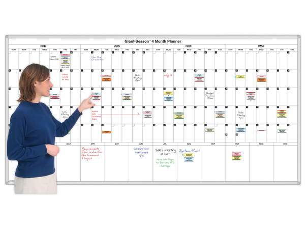 Work Scheduling Magnetic Whiteboard