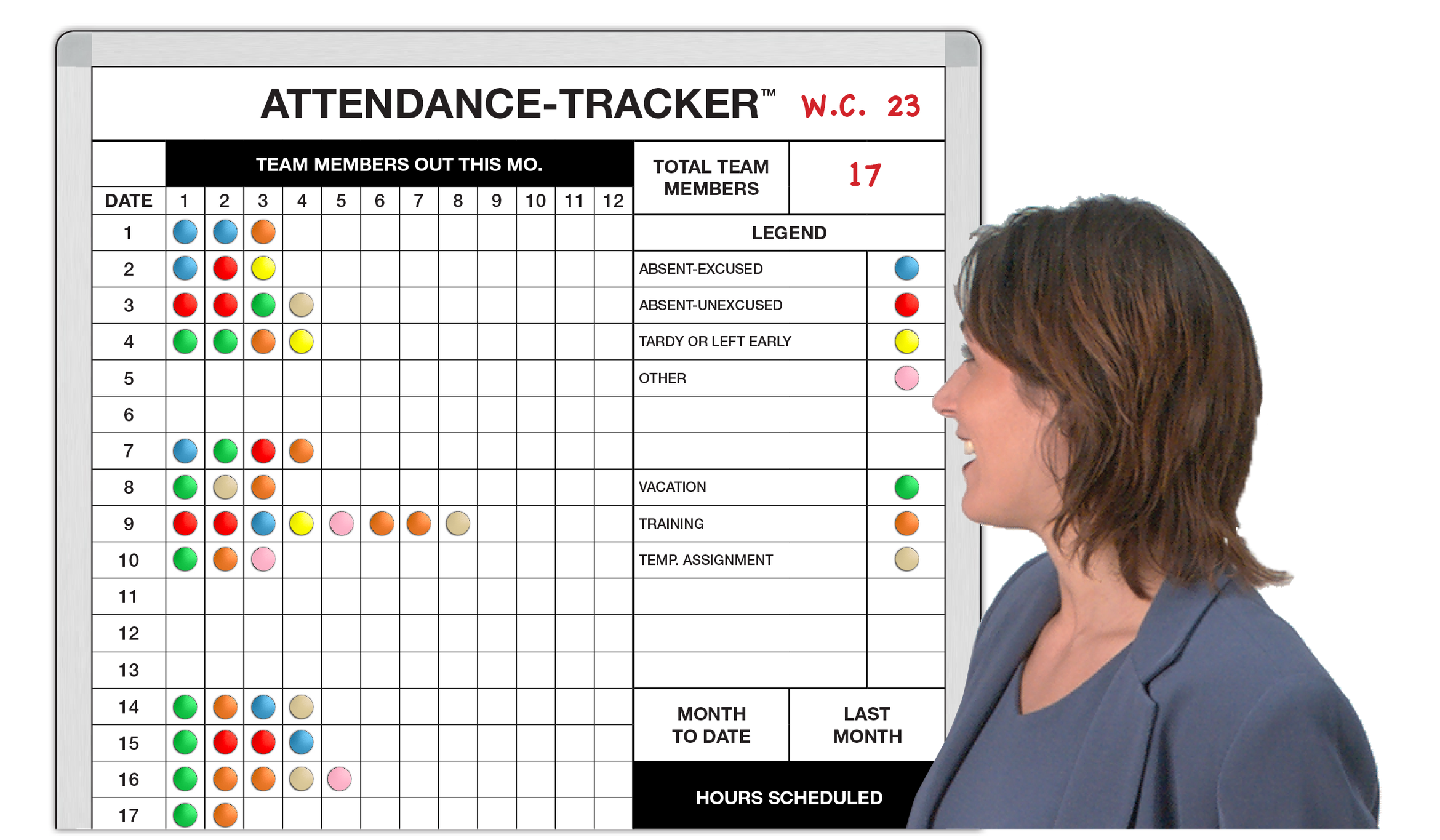Attendance Tracker, Absenteeism Tracker | Magnatag